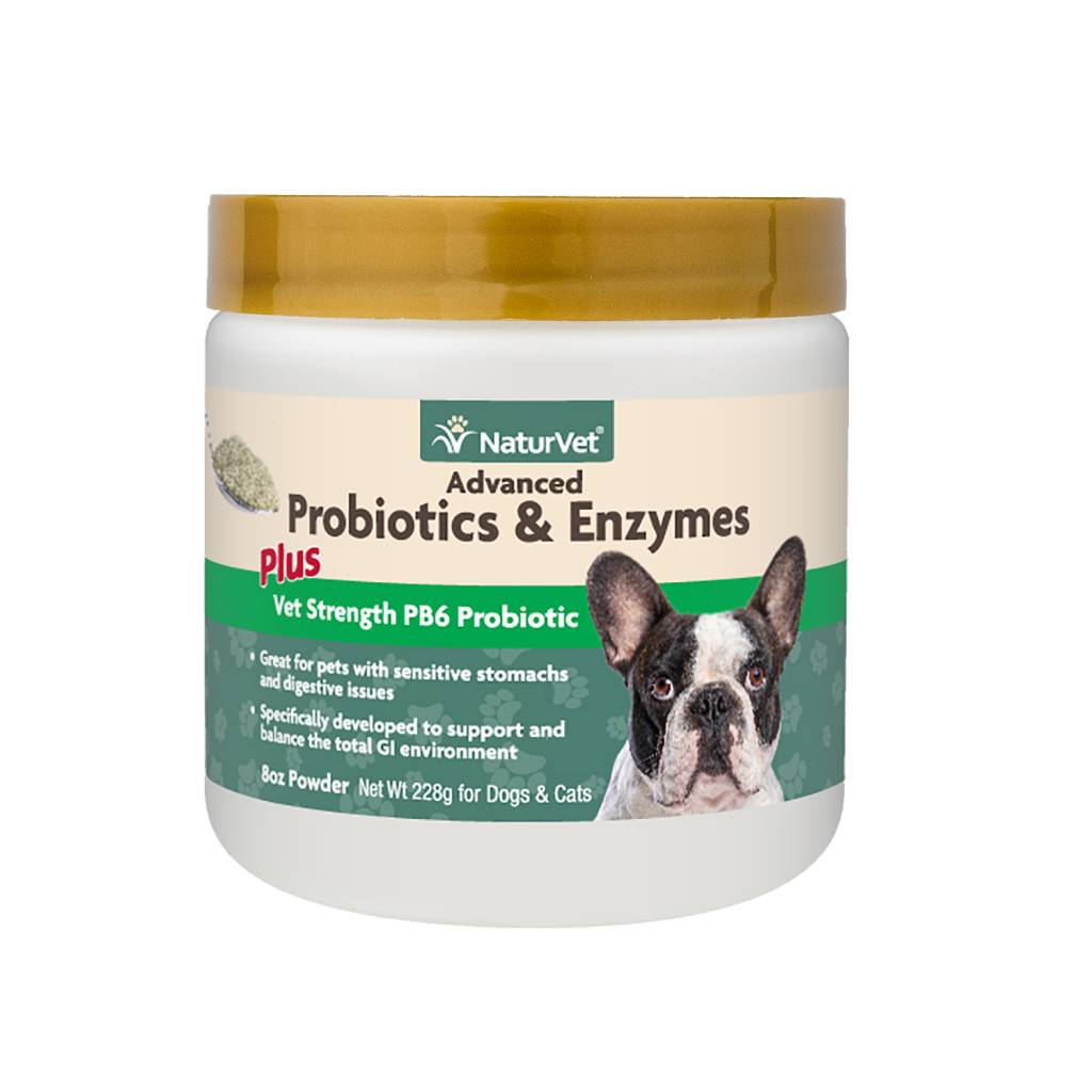 NATURVET Vet Strength Advanced PB6 Probiotics and Enzymes for Dogs and