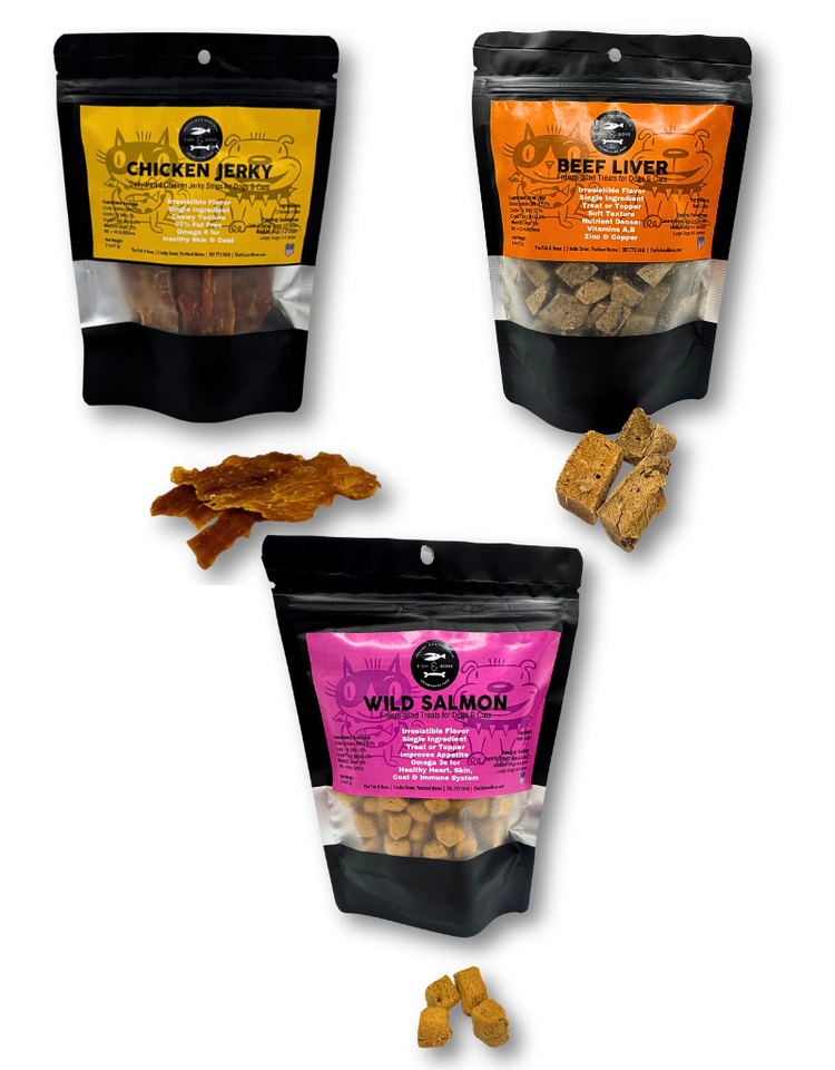 FISH & BONE Dog Treat Bundle