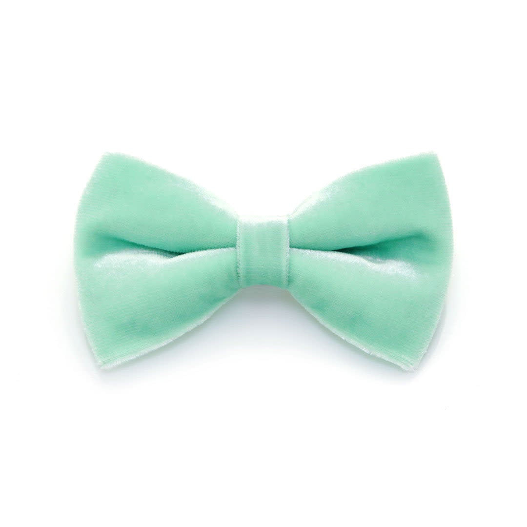 MADE BY CLEO Cat Bow Tie Velvet Mint